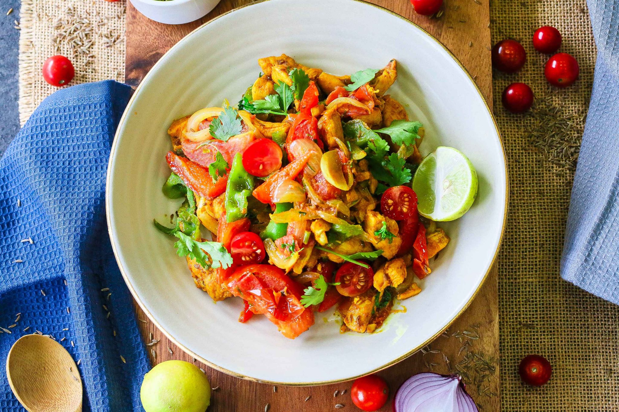 Quick Stir-Fried Indian Chicken | ThePepperCook